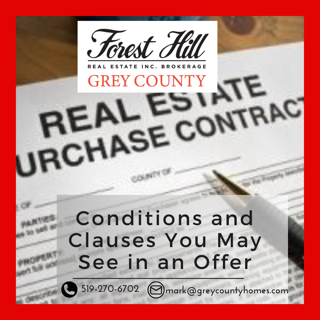 Conditions and Clauses You May See in an Offer - Mark Murakami REALTOR®
