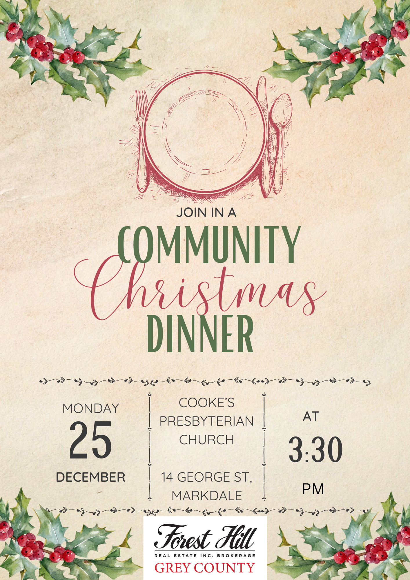 Markdale Community Christmas Dinner - Mark Murakami REALTOR®